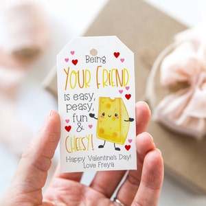 Cheese Valentine's Day Gift Tag Template, Printable Easy Peasy Fun ...