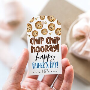Father's Day Cookies Gift Tag Template, Printable Chip Chip Hooray ...
