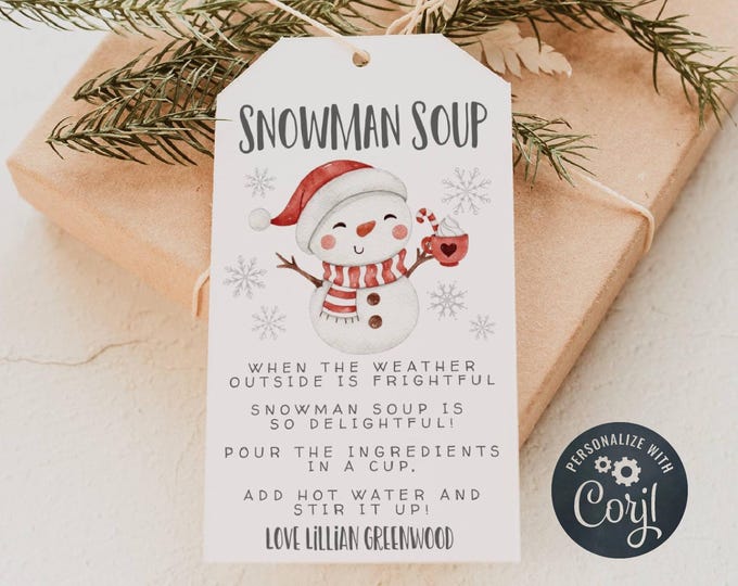 Snowman Soup Festive Hot Chocolate Gift Cup - Etsy