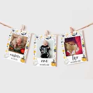 Spooky One First Birthday Photo Banner Template, Editable Halloween 1st ...