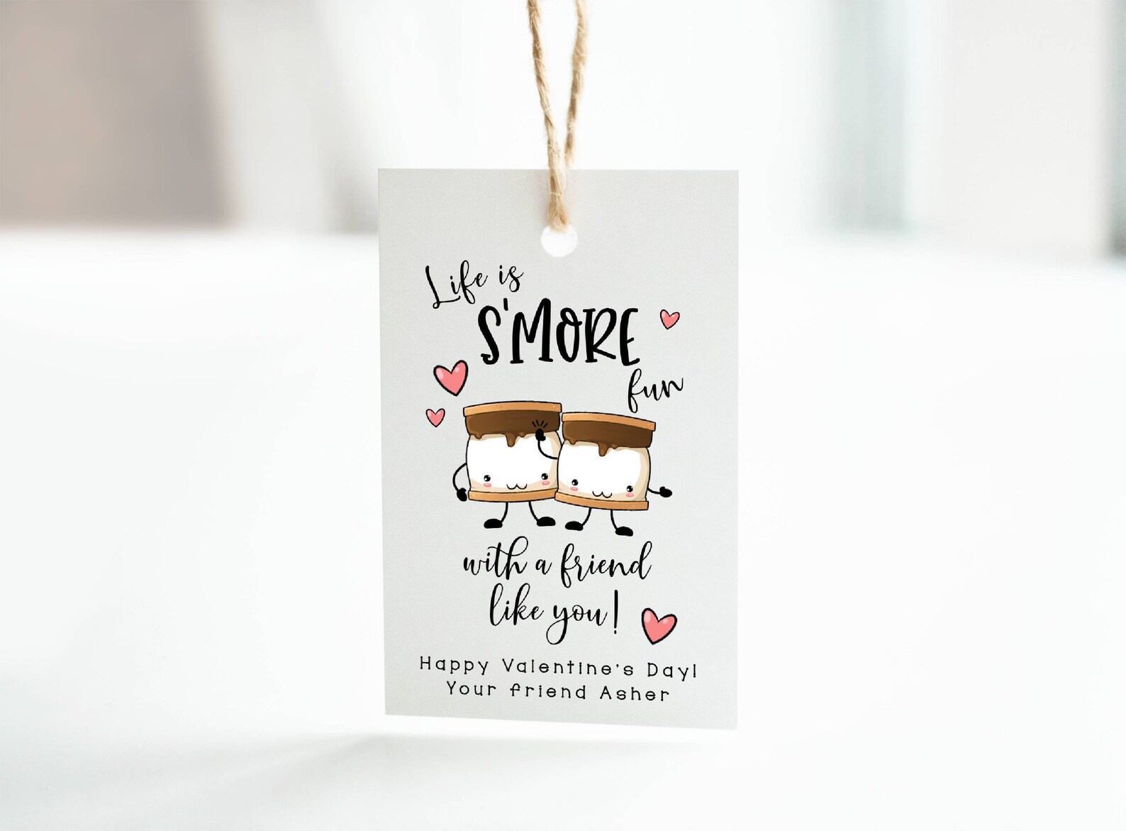 Printable S'mores Valentine's Day Gift Tags Life is | Etsy