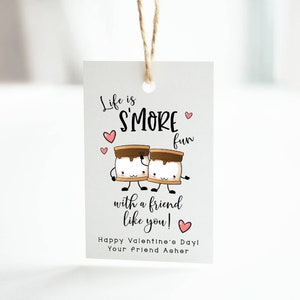 Printable S'mores Valentine's Day Gift Tags Life is | Etsy