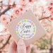 Round Easter Favor Tag Template, Printable Easter Egg Wreath Gift ...