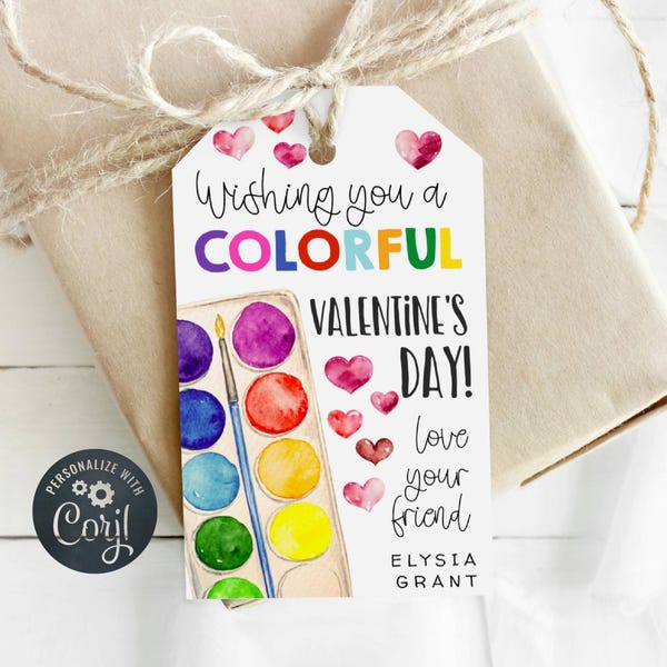 You Color My World Stickers,kids Valentines for School,crayon ...