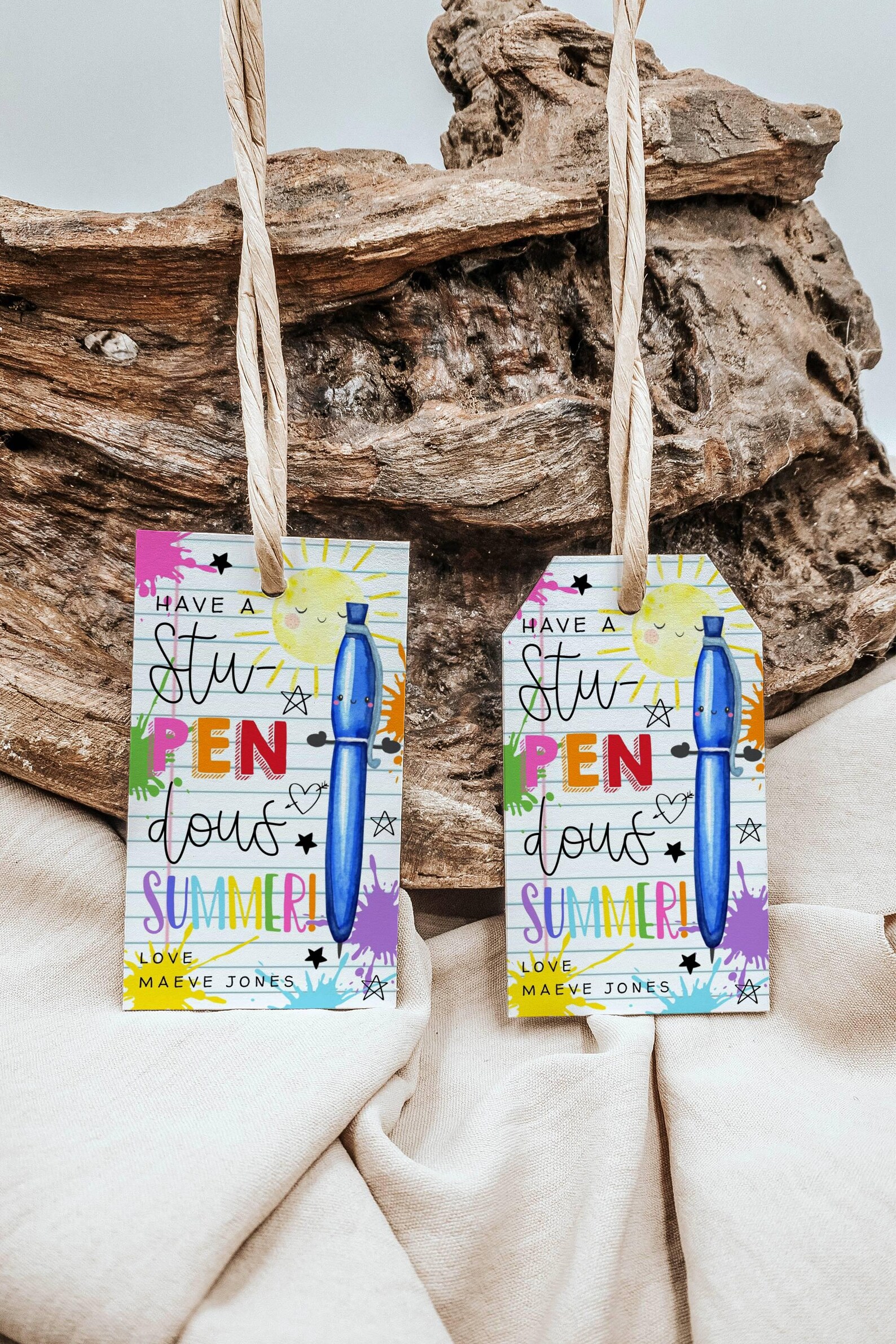 Have A Stupendous Summer Gift Tag Template, Printable End of Year ...