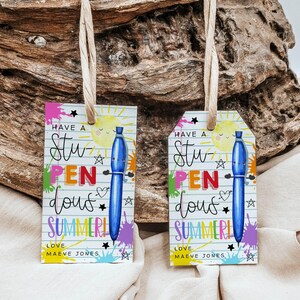 Have A Stupendous Summer Gift Tag Template, Printable End of Year ...