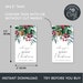 Editable Christmas Favor Tag Template, Printable Holiday Party Gift Tag ...
