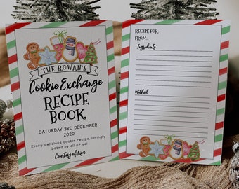 Christmas Cookie Exchange Invitation Editable Cookie Party - Etsy