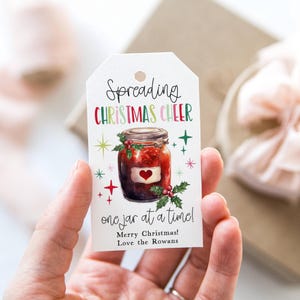 Christmas Jam Gift Tag Template, Printable Spreading Christmas Cheer ...