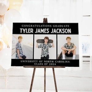 Bold Graduation Welcome Sign Template, Printable Minimal Photos ...