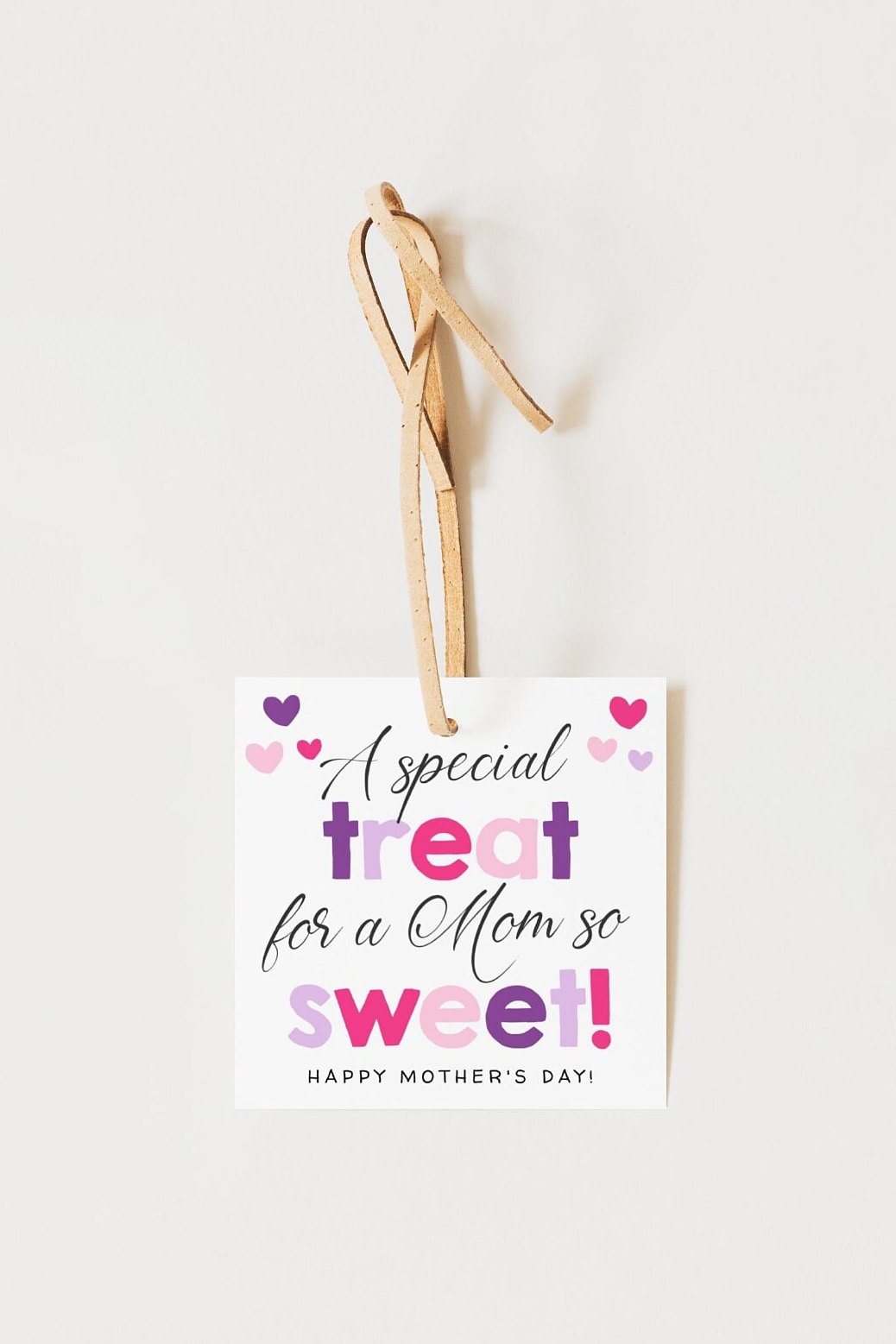 A Special Treat for A Mom so Sweet Gift Tag Template, Printable Mother ...