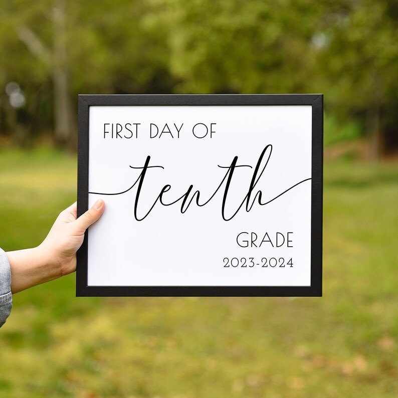 First Day of Tenth Grade Sign 2023-2024 Printable 10th Grade - Etsy Canada