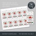 Christmas Pop It Gift Tag Template, Printable Poppin' Christmas Fidget ...