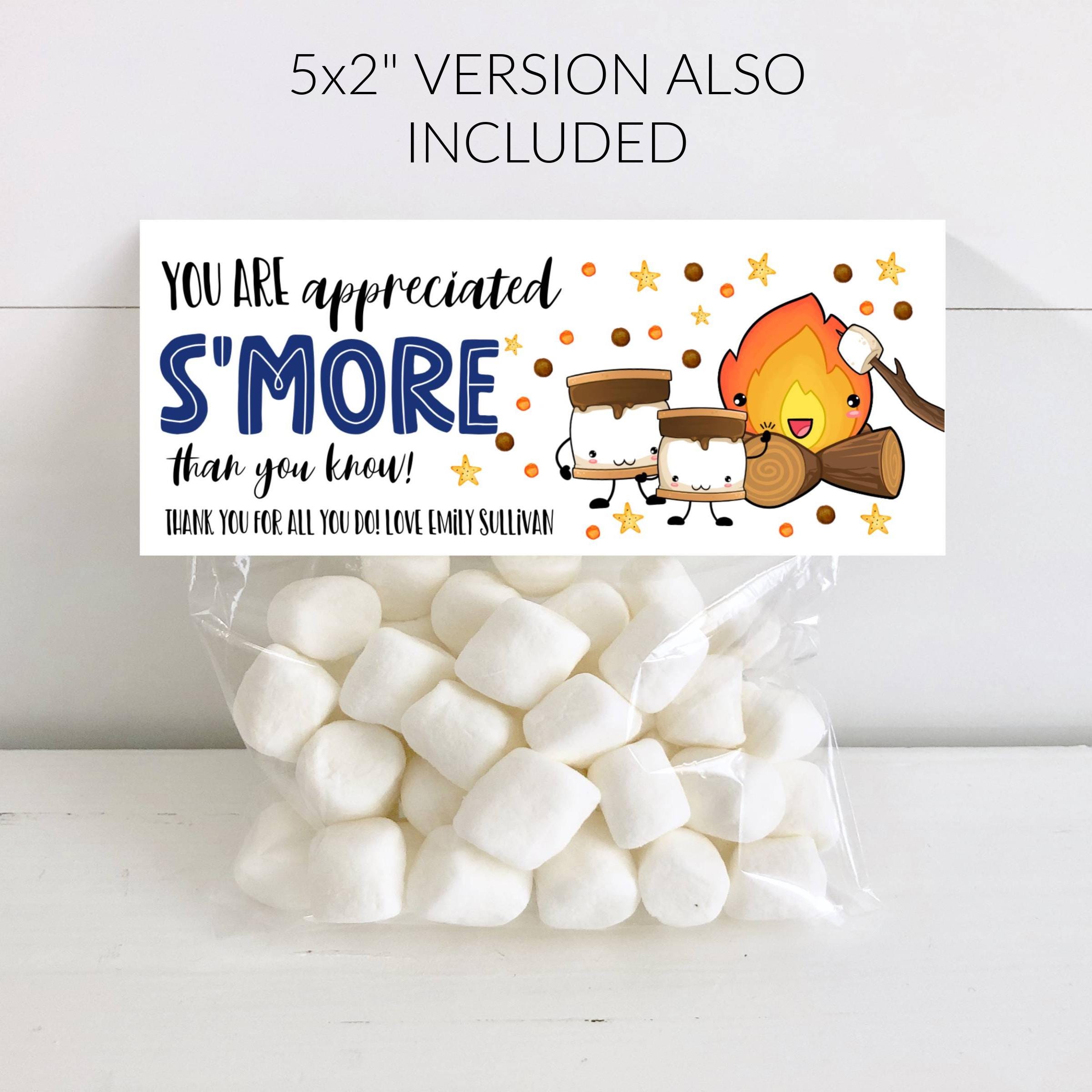 Editable S'mores Bag Topper Template, Printable Appreciated Smore Than ...