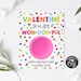 Play Dough Valentine's Day Card Template, Printable Won-doh-ful Playdoh ...