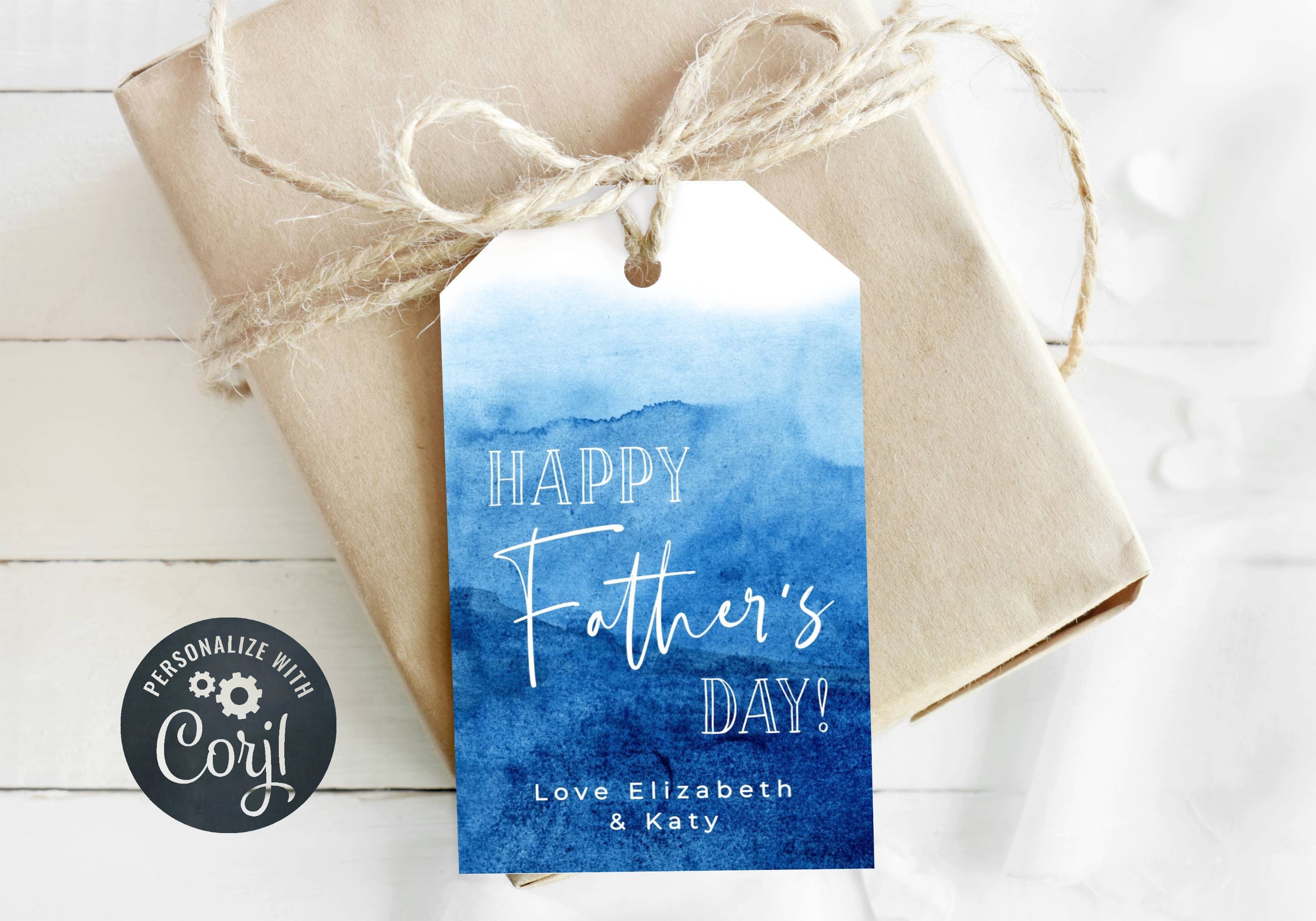 Father's Day Gift Tag Template Printable Fathers Day - Etsy Canada