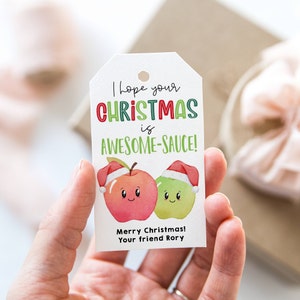 Hope Your Christmas is Awesome Sauce Gift Tag Template, Printable ...