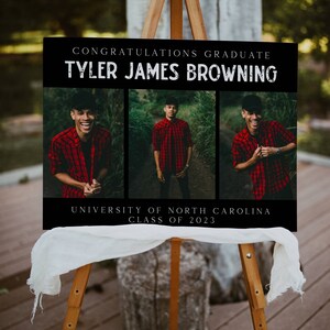 Bold Graduation Welcome Sign Template, Printable Minimal Photos ...