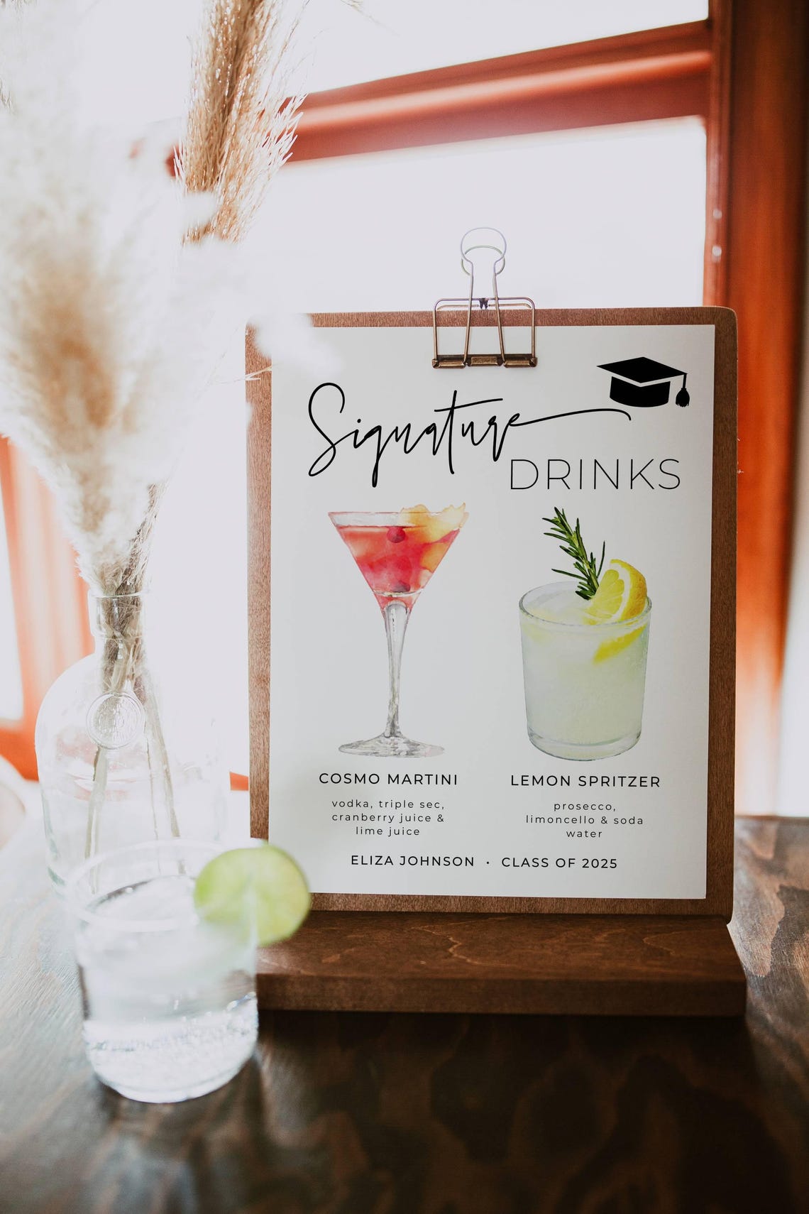 Graduation Signature Drinks Sign Template, Printable Grad Party ...