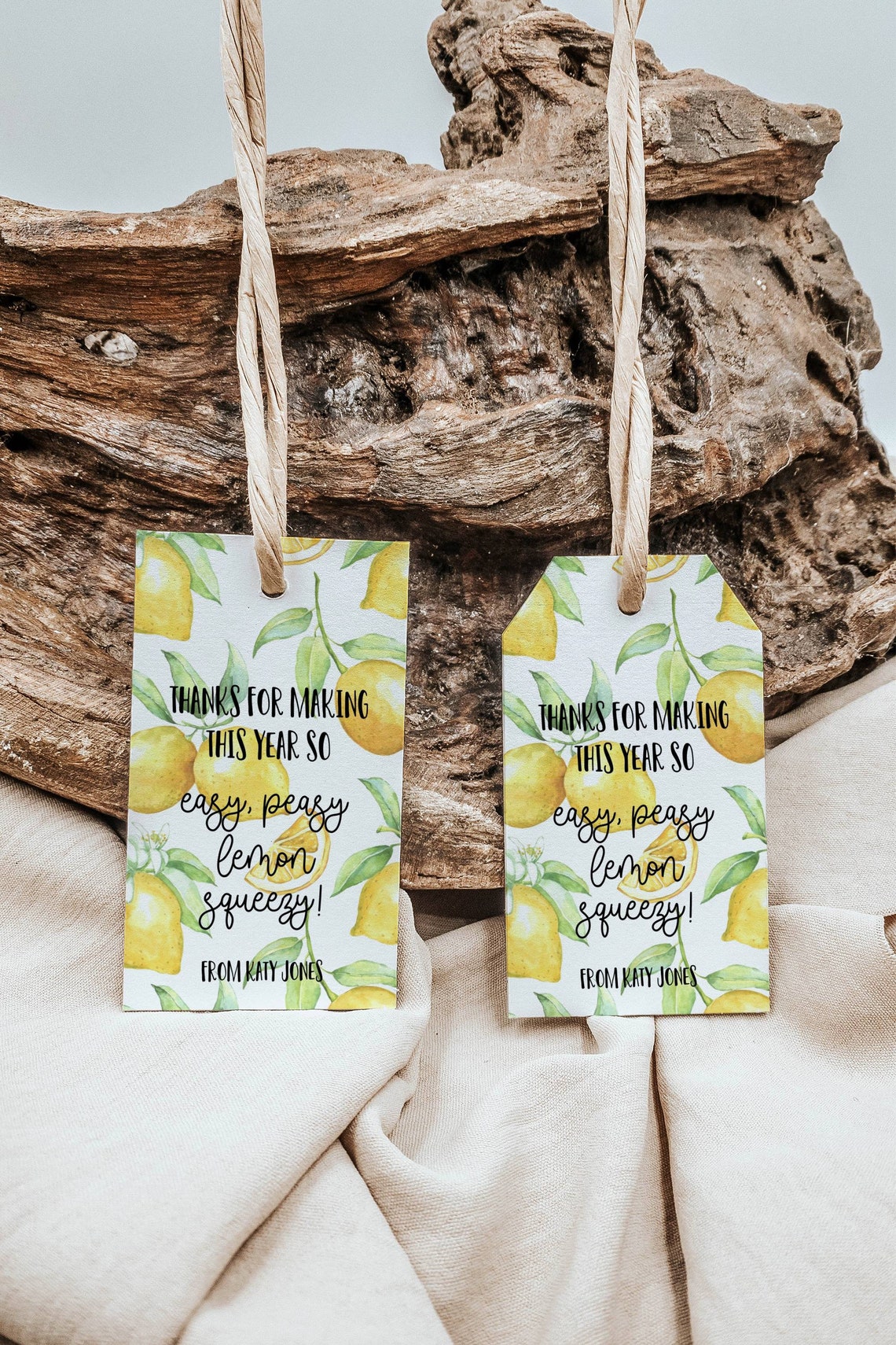Printable Lemons Teacher Appreciation Tag Template, End of Year Gift ...