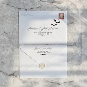 Editable Halloween Envelope Template, Printable Spooky Bats Envelope ...