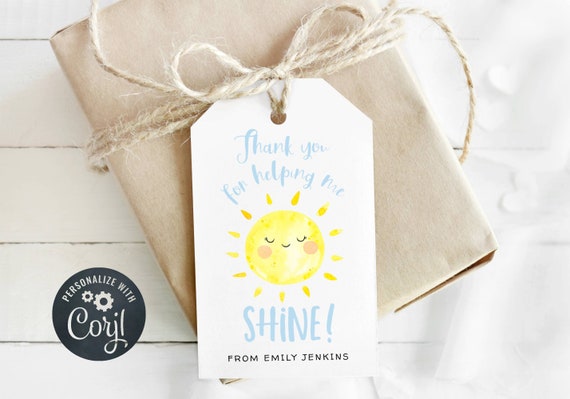 Printable Teacher Appreciation Gift Tag Thank You for Helping | Etsy