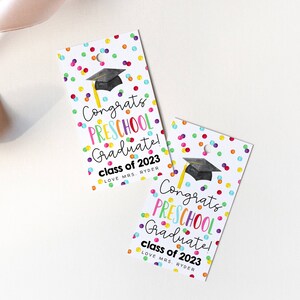 Preschool Graduation Gift Tag Template, Printable Congratulations ...
