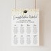 Graduation Seating Chart Template Printable Congratulations - Etsy