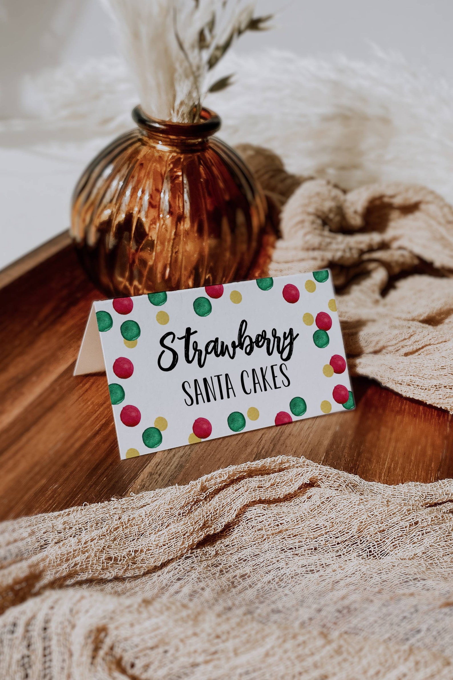 Editable Christmas Buffet Label Template Printable Holiday - Etsy