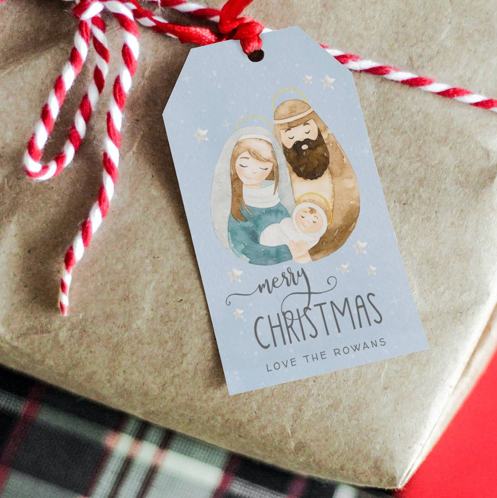 Christmas Nativity Gift Tag Template Printable Religious - Etsy