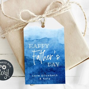 Father's Day Gift Tag Template Printable Fathers Day | Etsy Canada