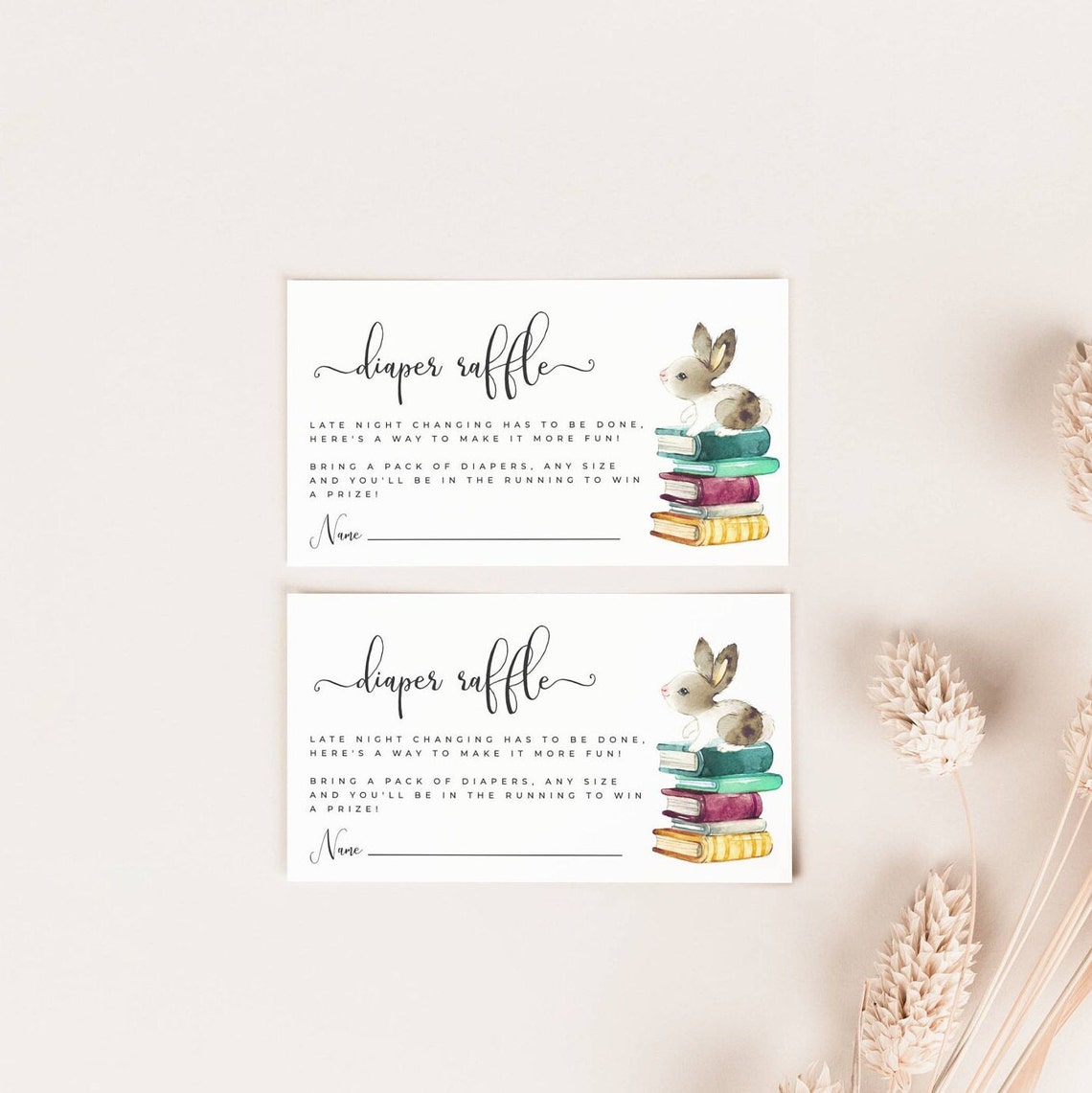 Storybook Baby Shower Diaper Raffle Ticket Printable Book - Etsy