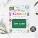 Back to School Play Dough Card Template, Printable Won-doh-ful School ...