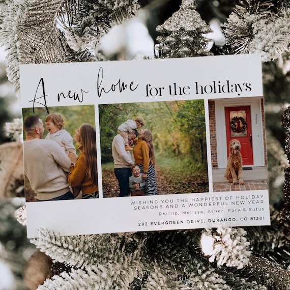 New home christmas card store