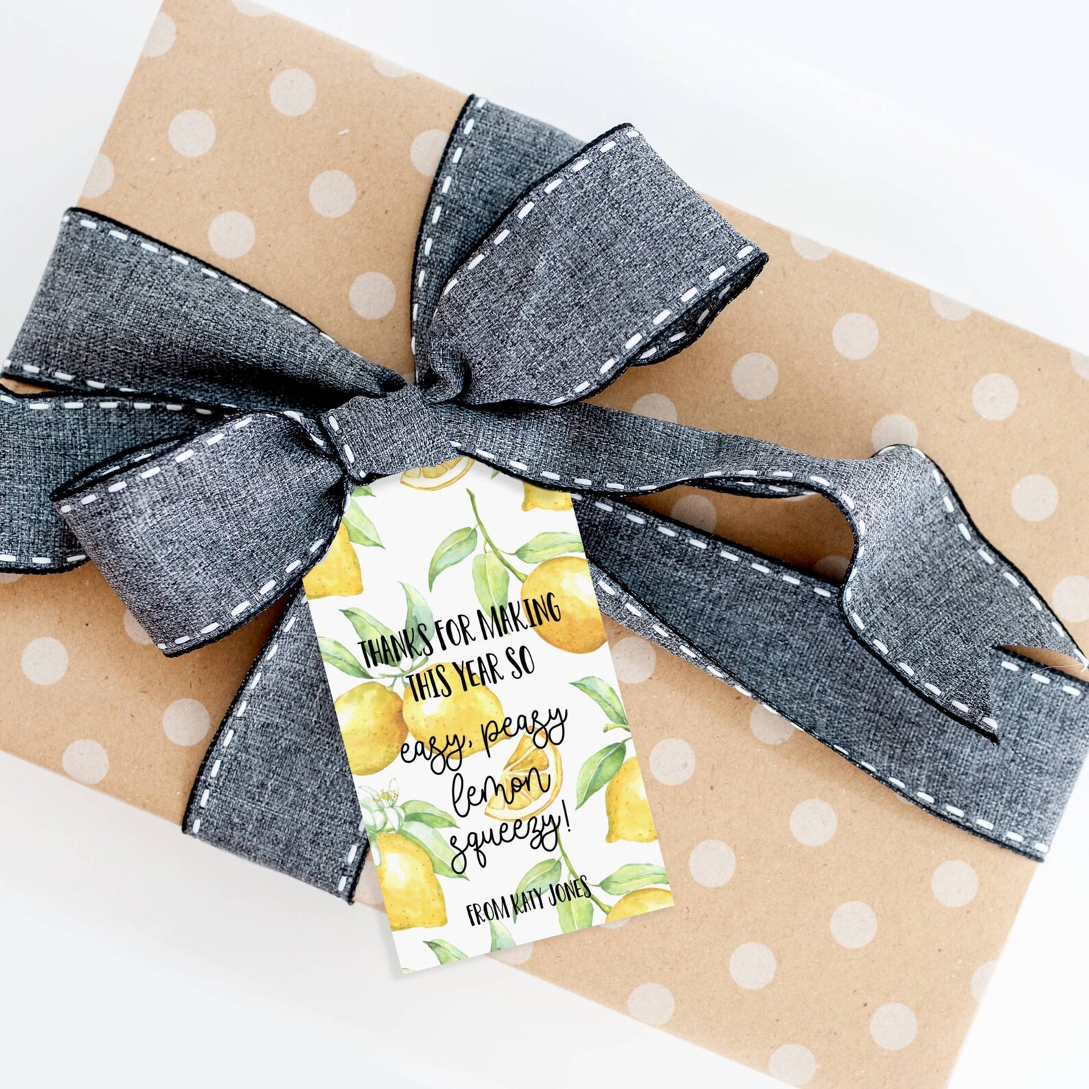 Printable Lemons Teacher Appreciation Tag Template, End of Year Gift ...