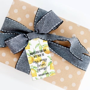 Printable Lemons Teacher Appreciation Tag Template, End of Year Gift ...