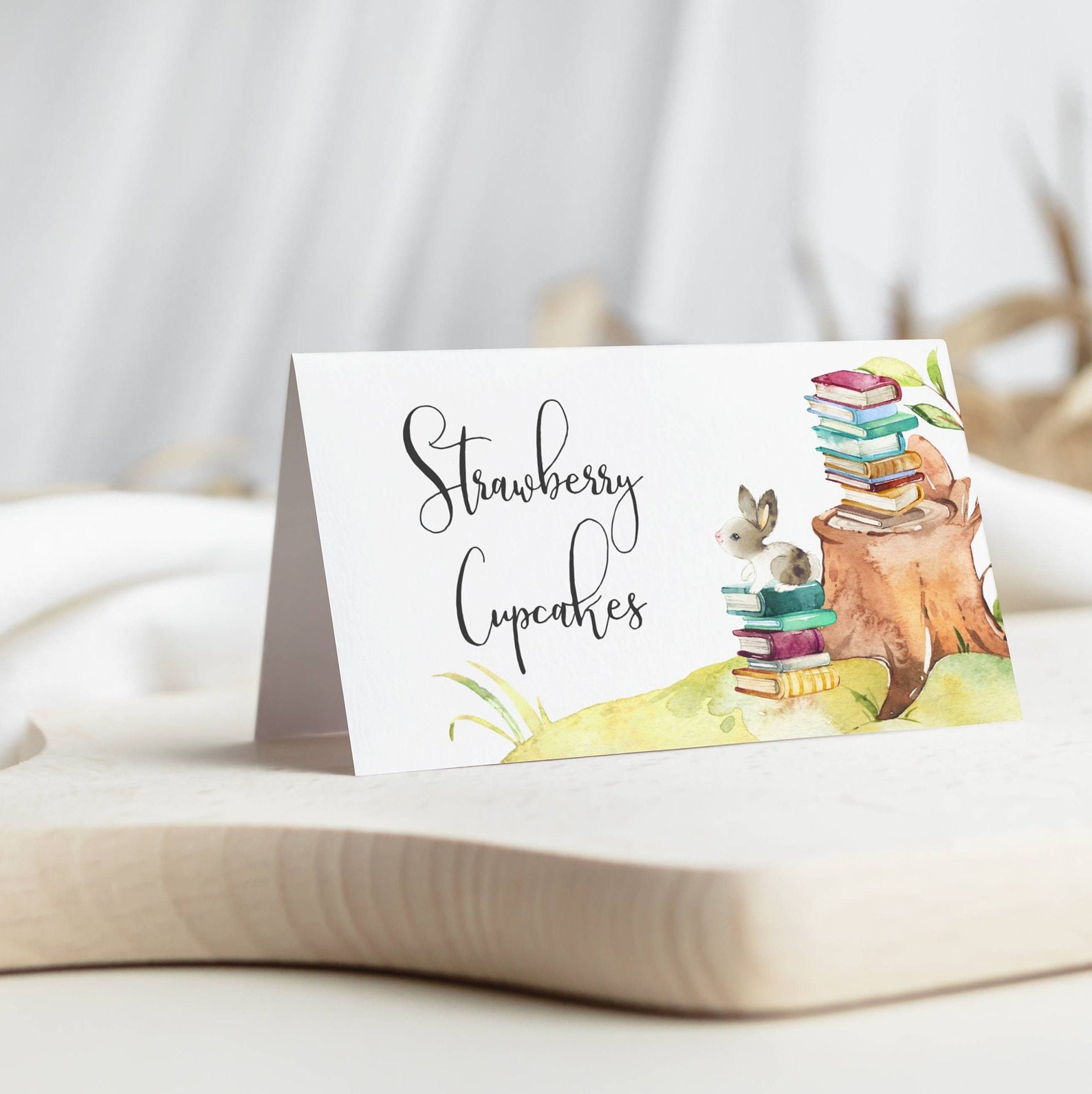 Storybook Baby Shower Food Label Template Printable Buffet - Etsy