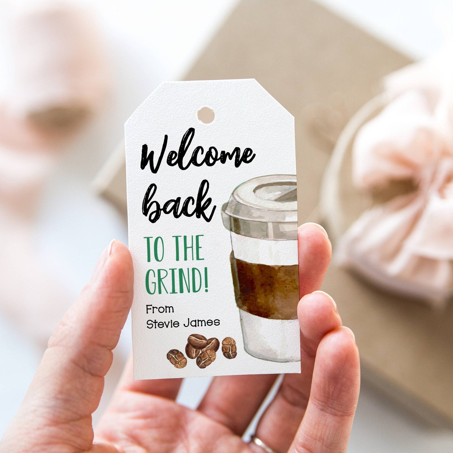 Welcome Back to the Grind Printable Gift Tags Teacher - Etsy