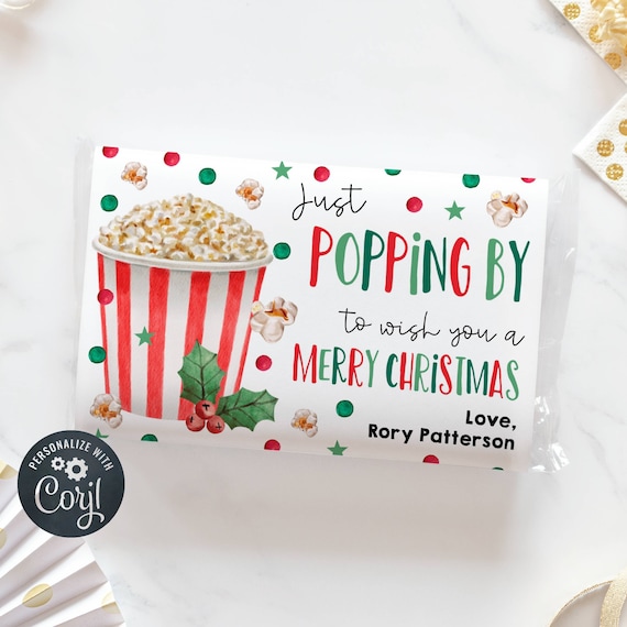 Printable Popcorn Wrappers