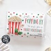 Christmas Popcorn Wrapper Template, Printable Just Popping by Microwave ...