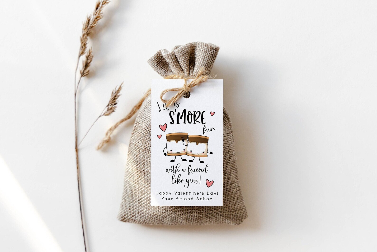 Printable S'mores Valentine's Day Gift Tags Life is | Etsy