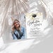 Confetti Graduation Party Photo Invitation Template, Printable Graduate ...