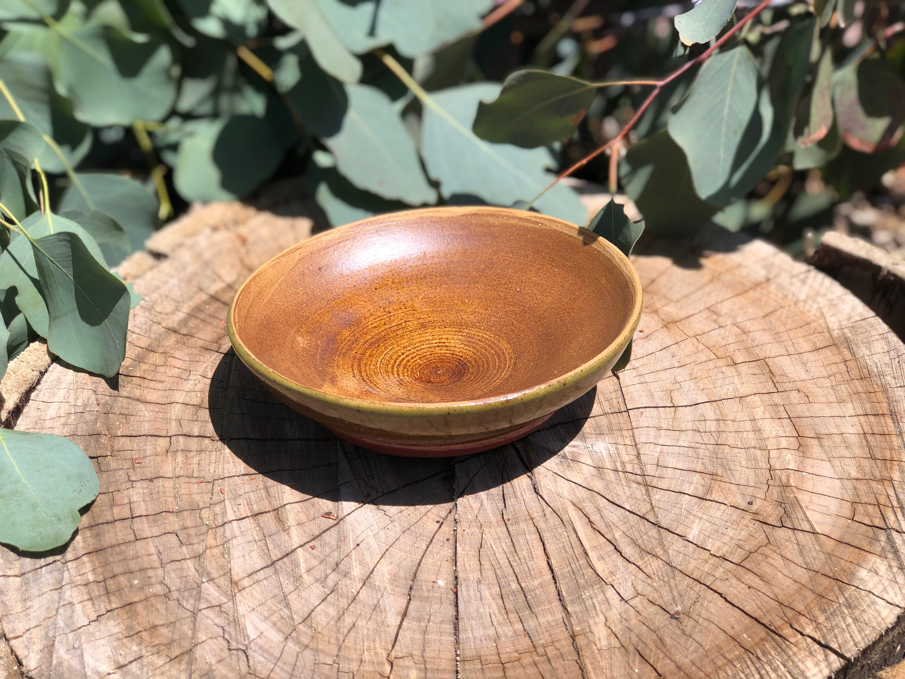 Red Olive Ceramic Catchall Dish Handmade Key Bowl Entryway - Etsy.de
