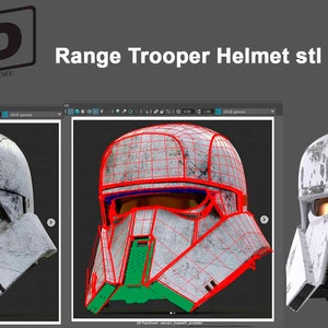 Range Trooper helmet STL file for 3d print - Etsy España