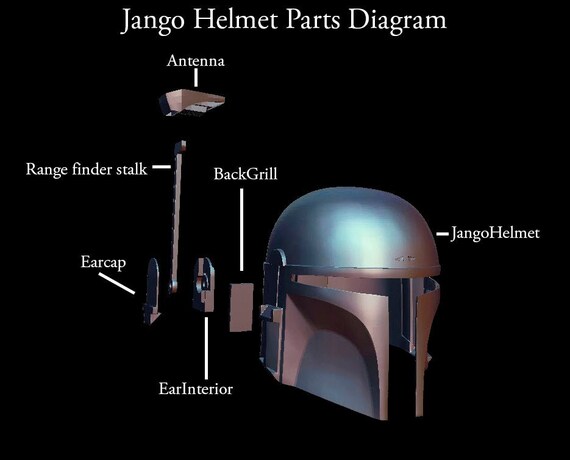 Craft Supplies & Tools Patterns Mandalorian 3D STL File Jango Fett ...