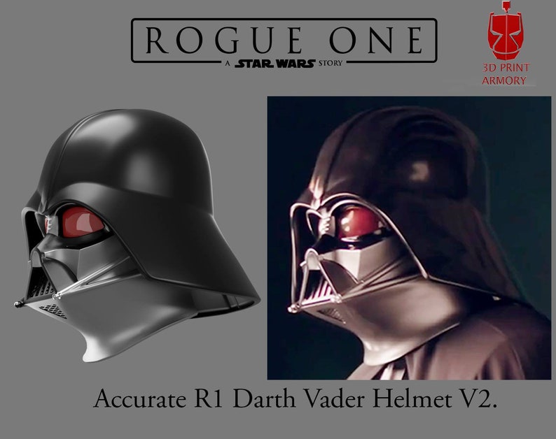 Darth Vader Rogue One STL File for 3d Print V2 - Etsy