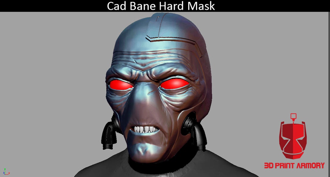 Cad Bane 1:1 Scale Hard Mask for 3d Print. - Etsy