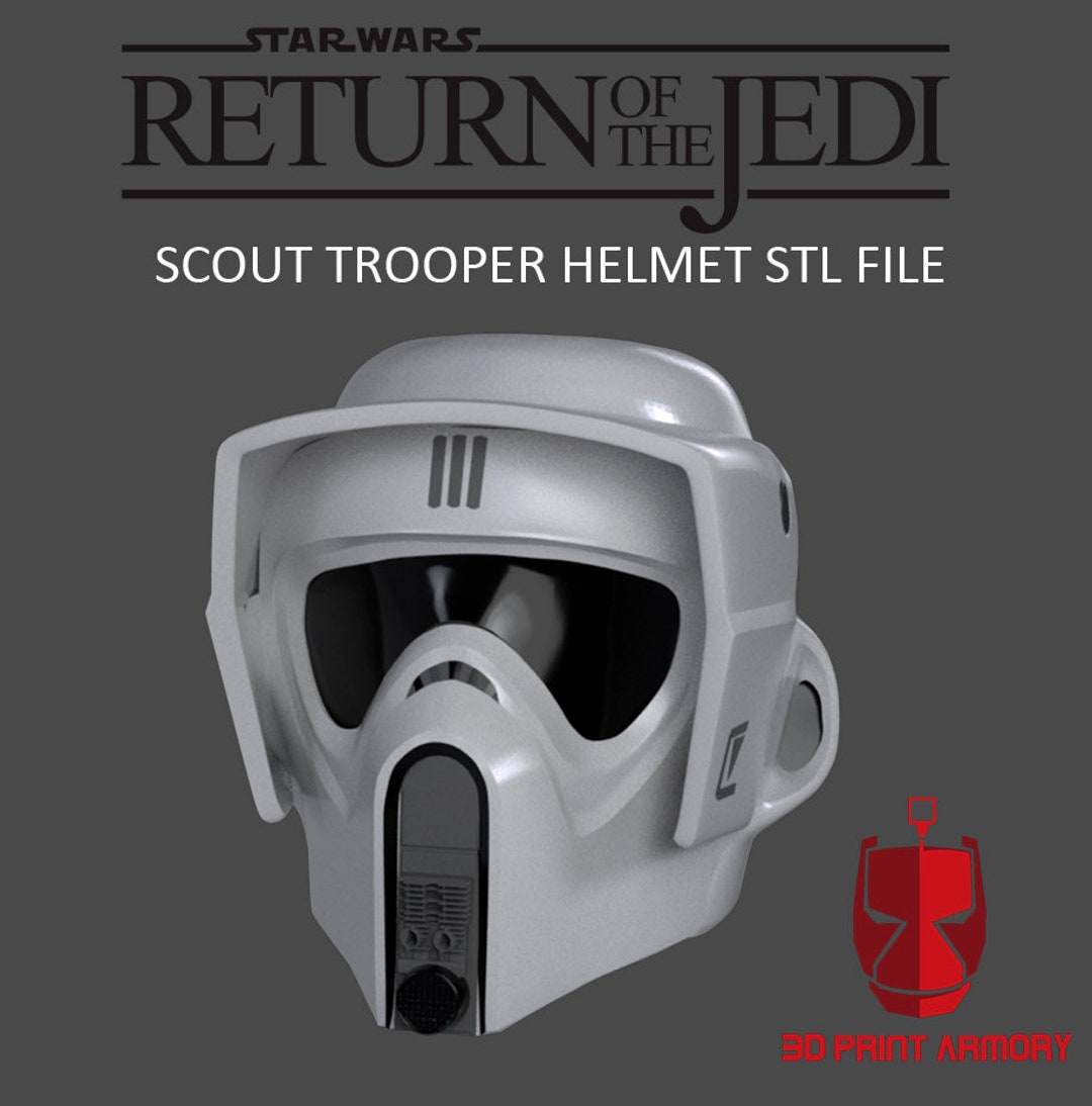 Scout Trooper Helmet STL File for 3d Print - Etsy