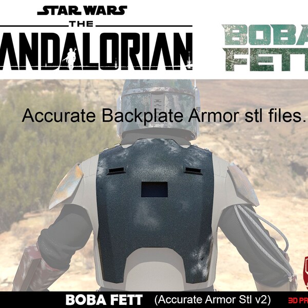 Boba Fett Armor Back - Etsy