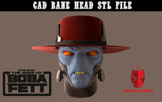 Cad Bane 1:1 Scale Head for 3d Print. - Etsy